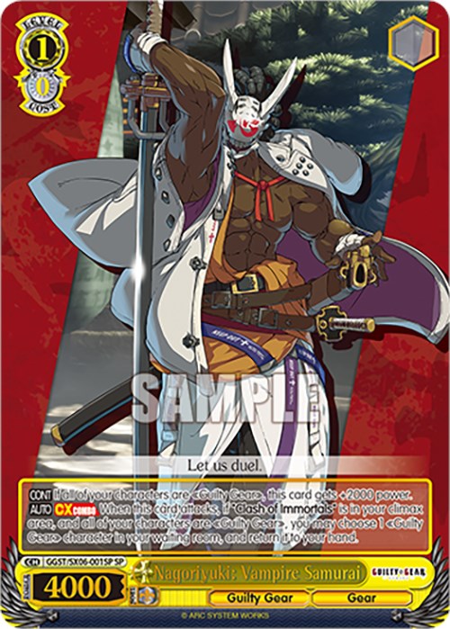 Nagoriyuki: Vampire Samurai (SP) - Guilty Gear -Strive- - Weiss Schwarz