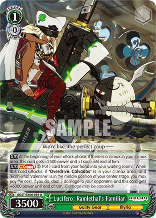 Lucifero: Ramlethal's Familiar - Guilty Gear -Strive- - Weiss Schwarz