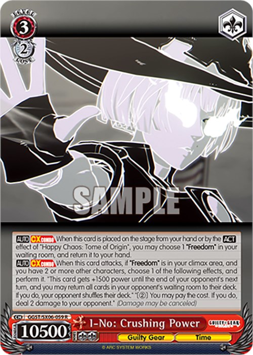 I-No: Crushing Power - Guilty Gear -Strive- - Weiss Schwarz