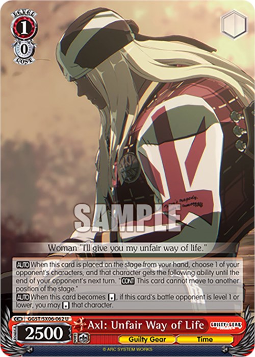 Axl: Unfair Way of Life - Guilty Gear -Strive- - Weiss Schwarz