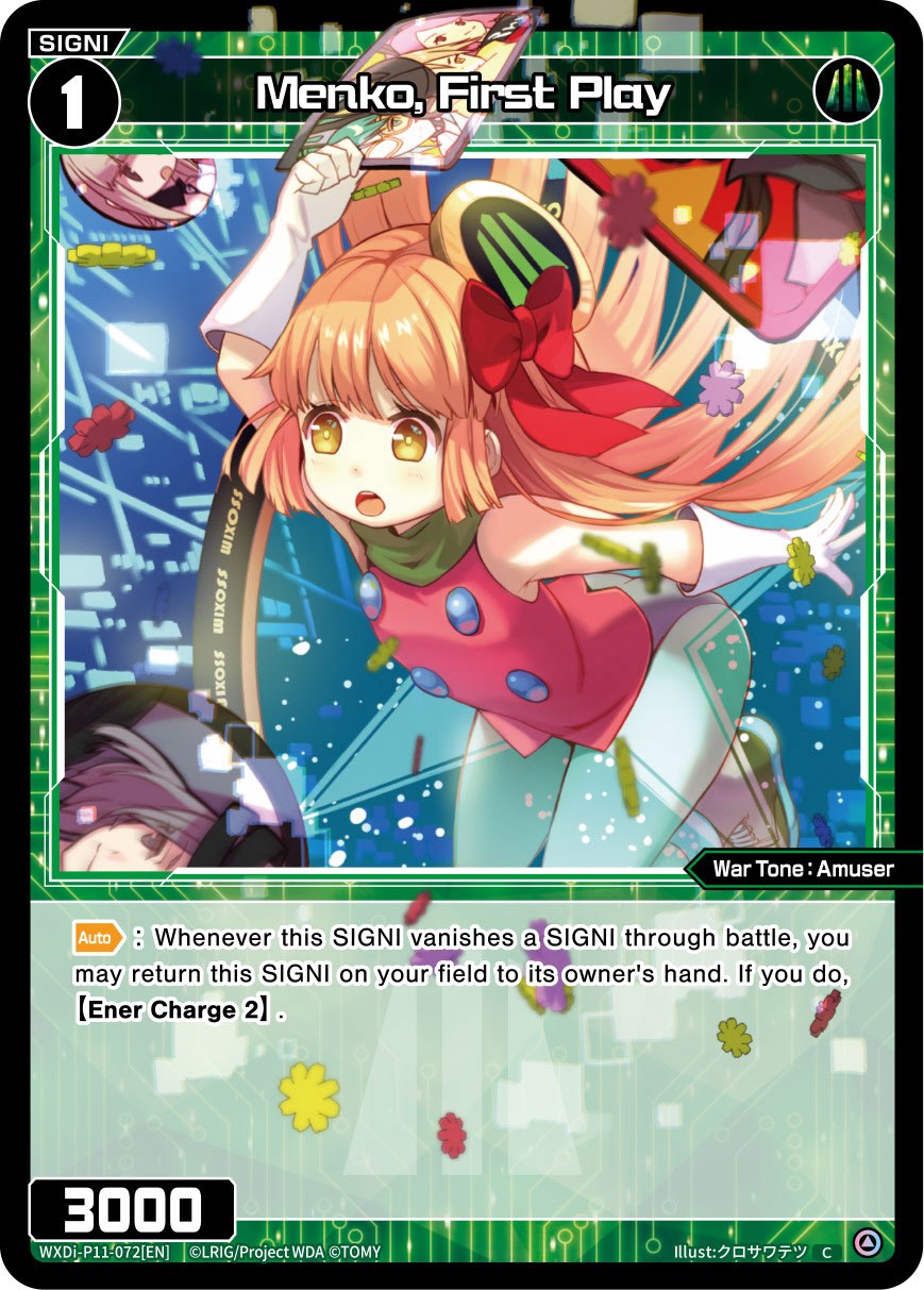 Menko, First Play - Reunion Diva - WIXOSS