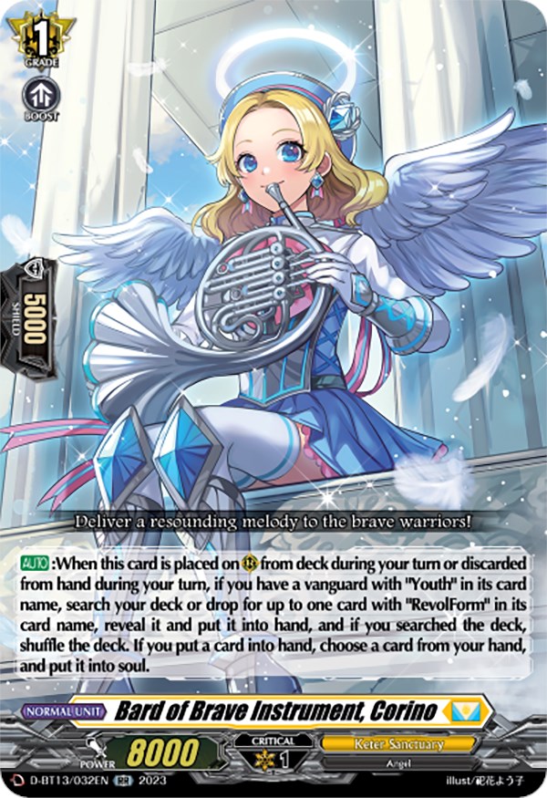 Bard of Brave Instrument, Corino - Flight of Chakrabarthi - Cardfight ...