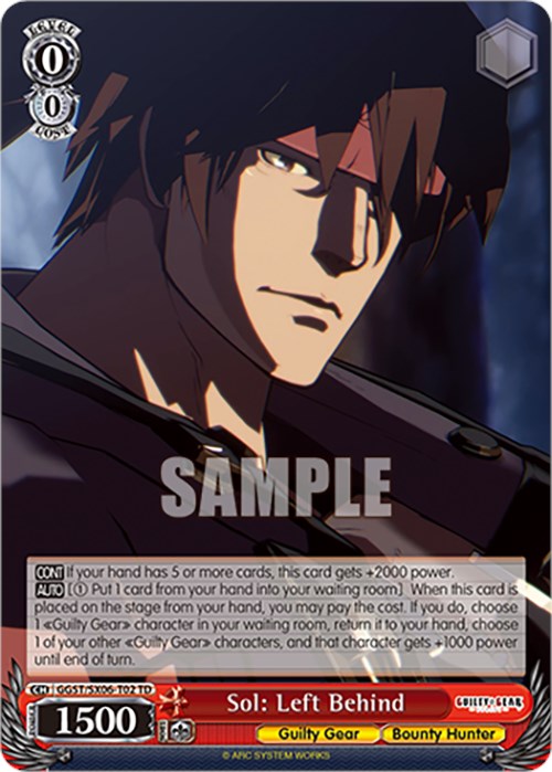 Sol: Left Behind - Guilty Gear -Strive- - Weiss Schwarz