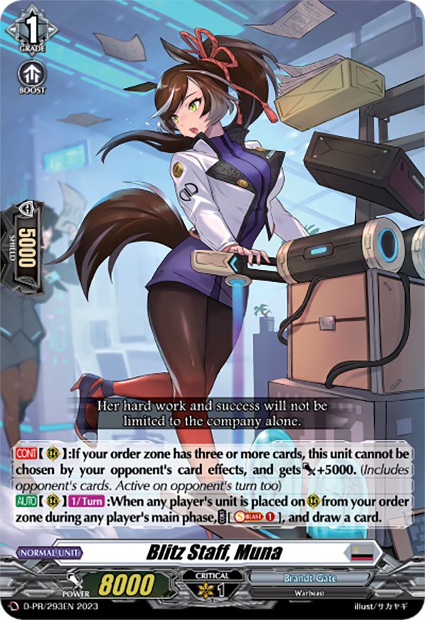 Blitz Staff, Muna - D Promo Cards - Cardfight Vanguard