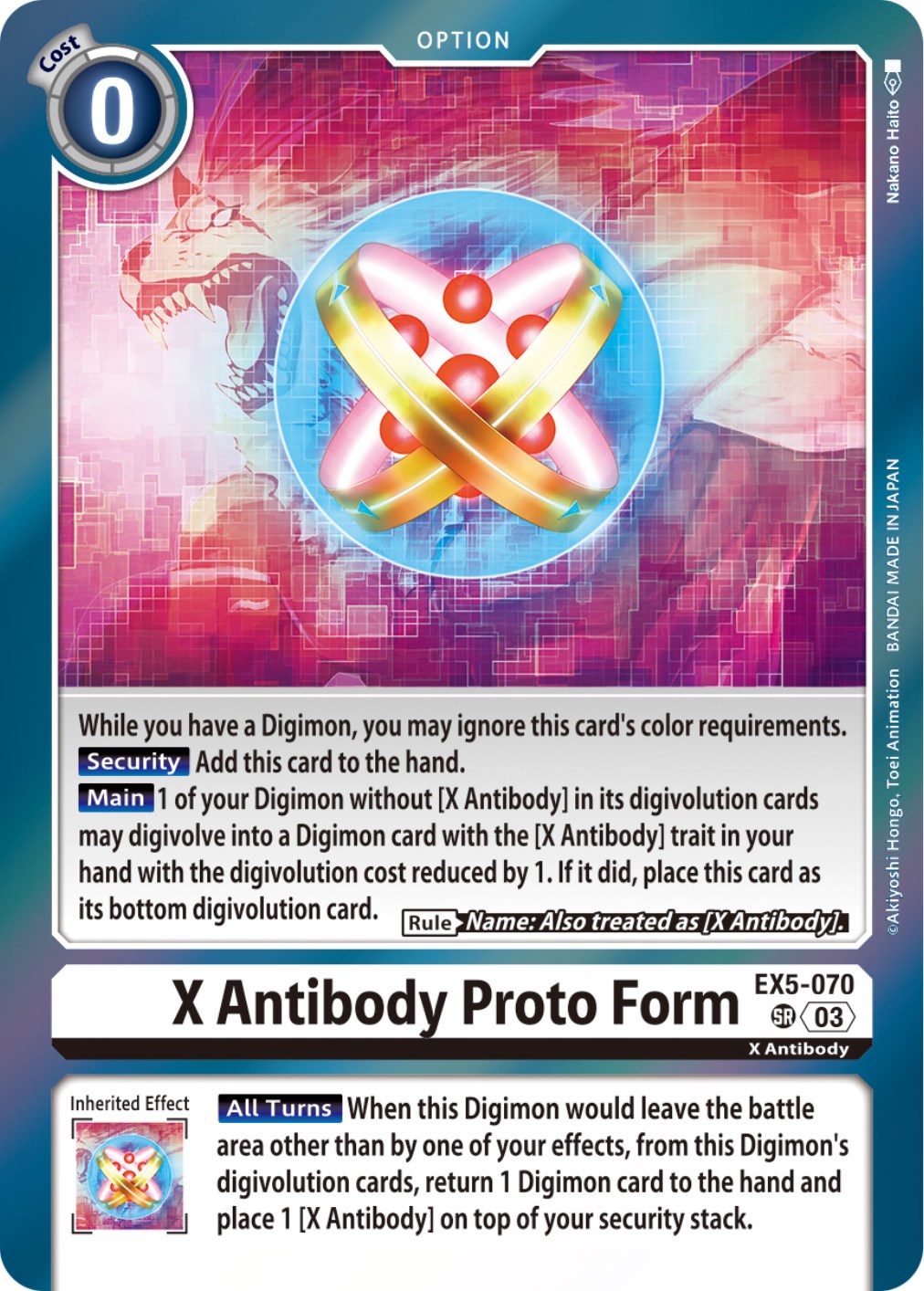 X Antibody Proto Form - Animal Colosseum - Digimon Card Game