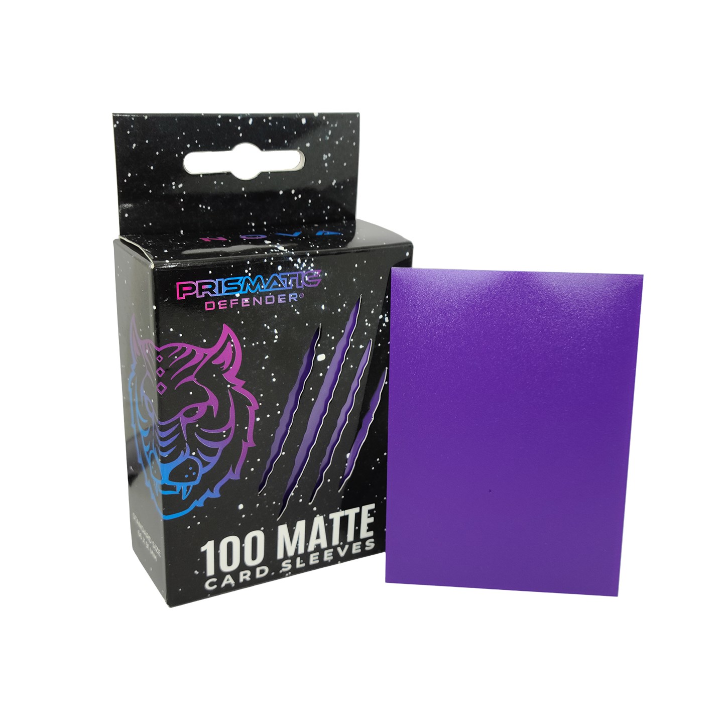 Prismatic Defender Card Sleeves - Matte Sleeves - Purple / Nova (100 ...