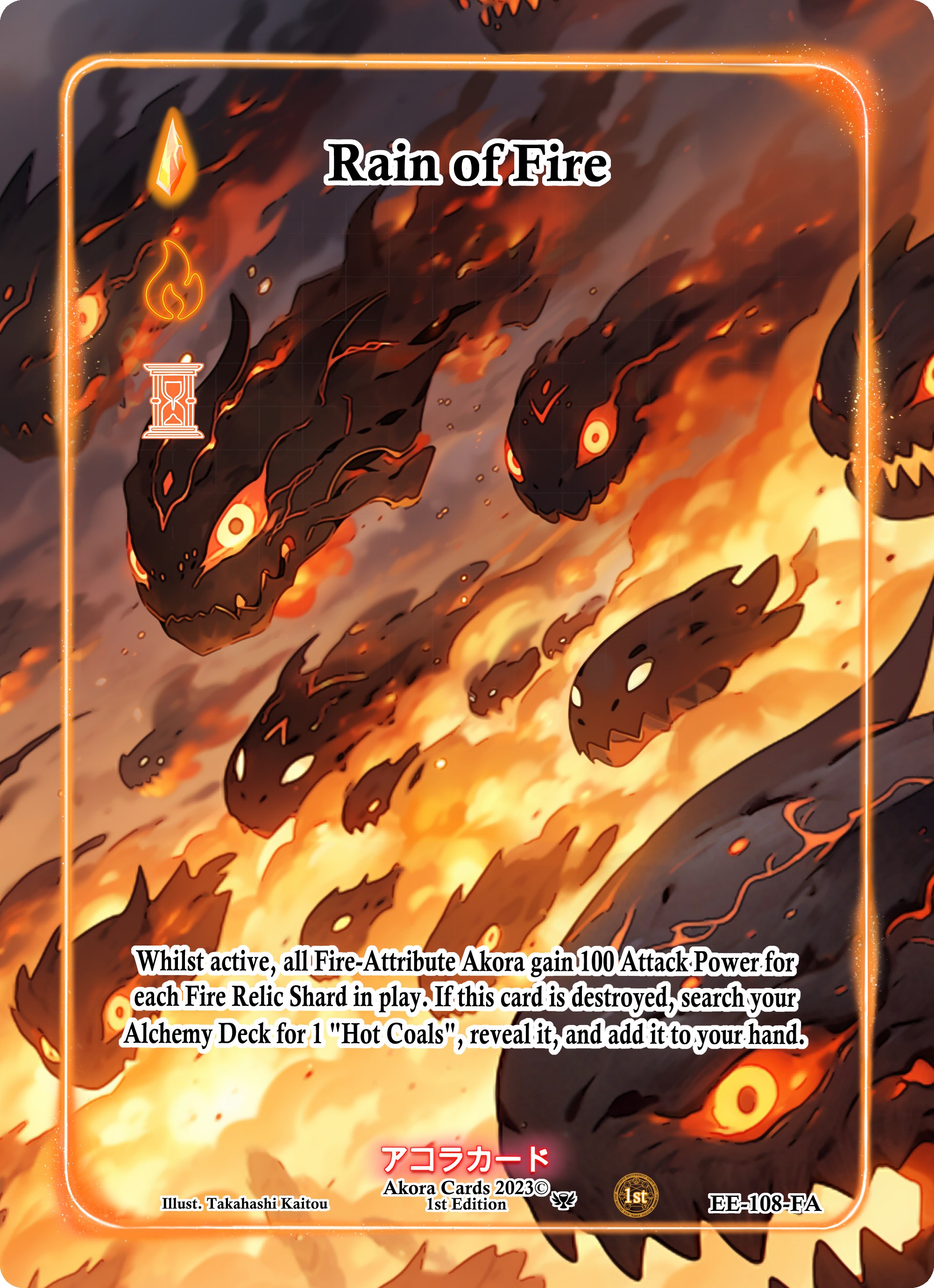 Rain of Fire (Full Art) - Eternal Echoes [1st Edition] - Akora TCG