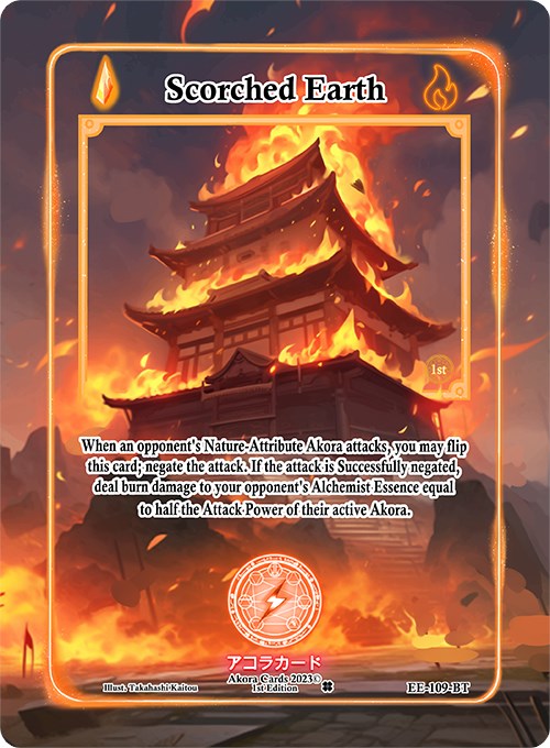 Scorched Earth (Extended Art) - Eternal Echoes [1st Edition] - Akora TCG