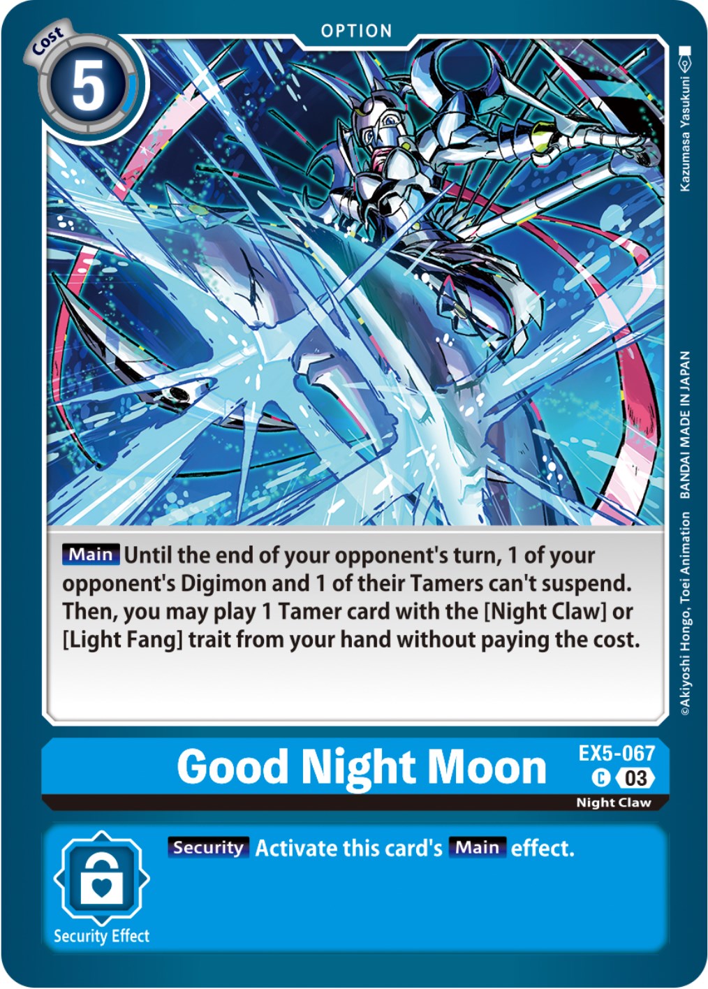 Good Night Moon - Animal Colosseum - Digimon Card Game