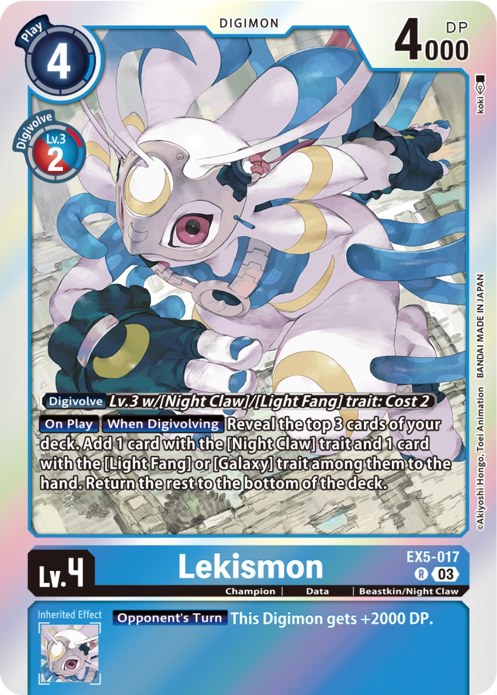 Lekismon - Animal Colosseum - Digimon Card Game
