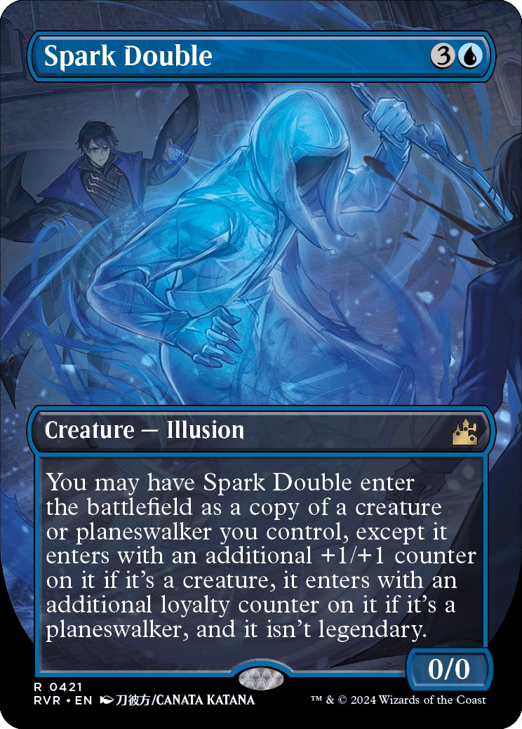 Spark Double (Anime Borderless) - Ravnica Remastered - Magic: The Gathering