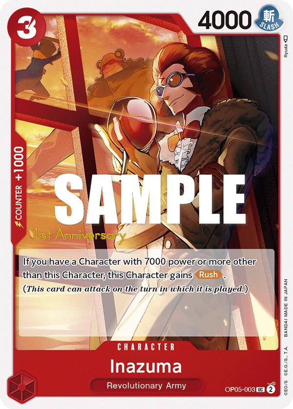 Inazuma - Awakening of the New Era: 1st Anniversary Tournament Cards ...