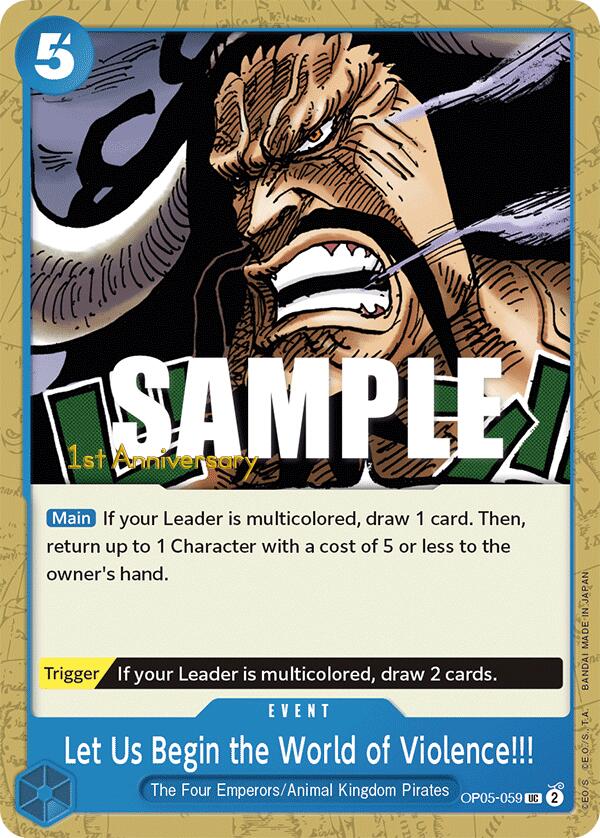 Let Us Begin the World of Violence!! - Awakening of the New Era: 1st ...