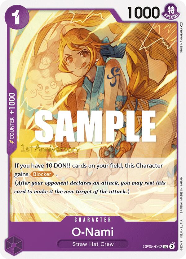 O-Nami - Awakening of the New Era: 1st Anniversary Tournament Cards ...