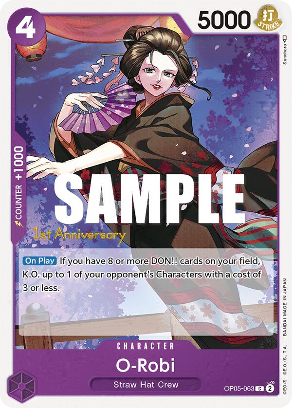 O-Robi - Awakening of the New Era: 1st Anniversary Tournament Cards - One Piece Card Game