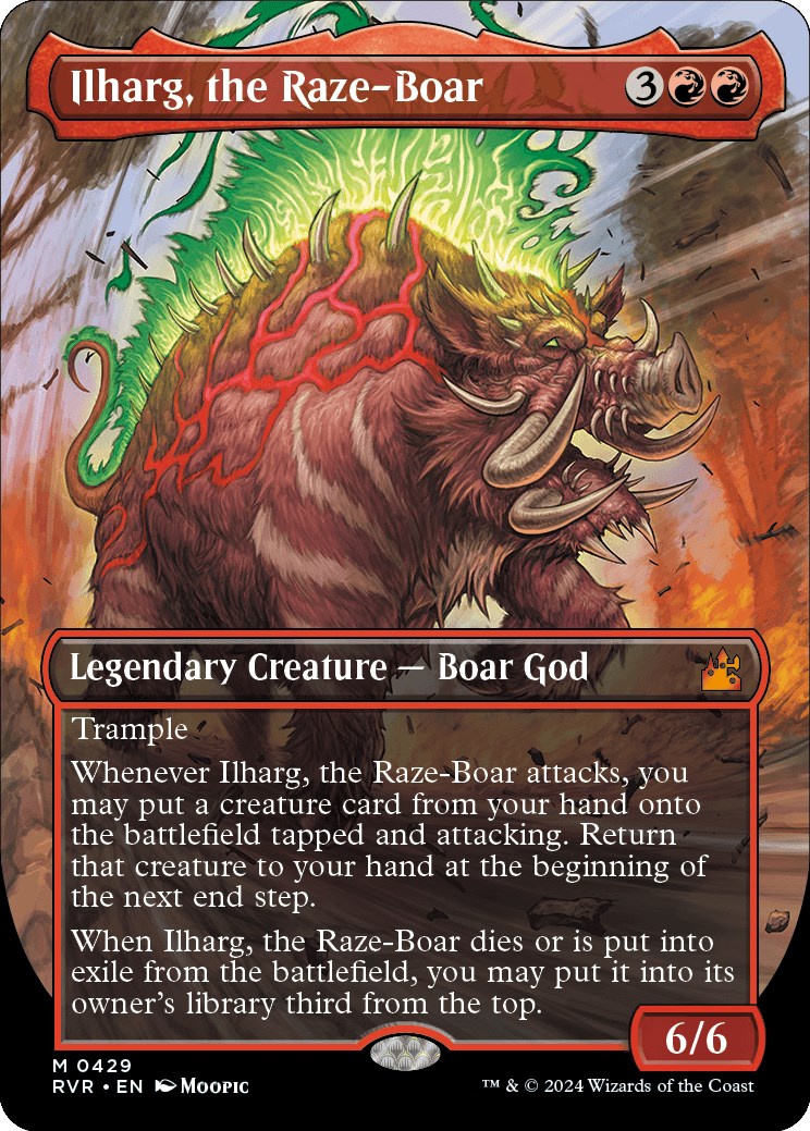 Ilharg, the Raze-Boar (Anime Borderless) - Ravnica Remastered - Magic ...