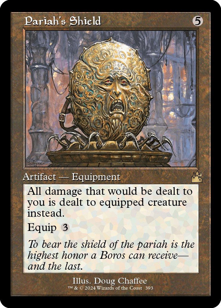Pariah's Shield (Retro Frame) - Ravnica Remastered - Magic: The Gathering