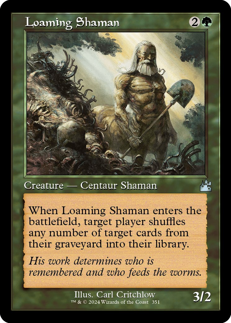 Loaming Shaman (Retro Frame) - Ravnica Remastered - Magic: The Gathering