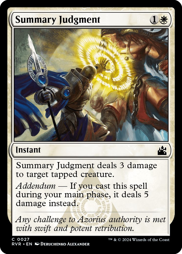 Summary Judgment - Ravnica Remastered - Magic: The Gathering