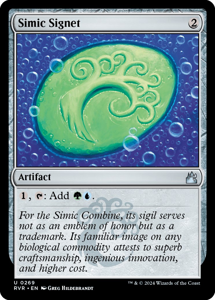 Simic Signet - Ravnica Remastered - Magic: The Gathering