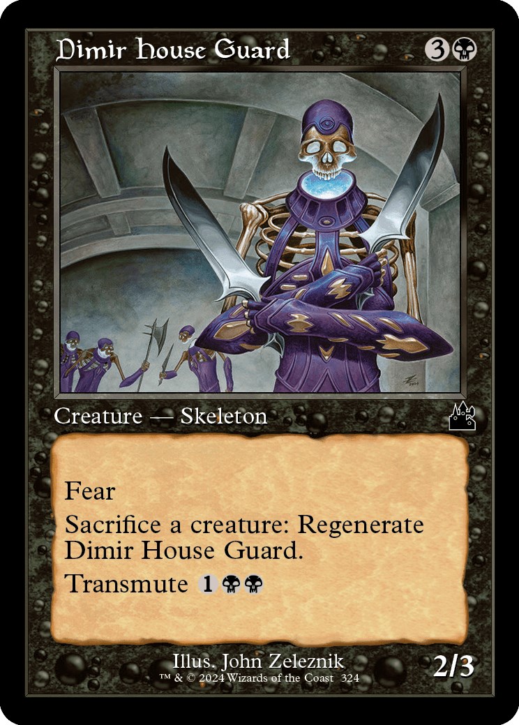 Dimir House Guard (Retro Frame) - Ravnica Remastered - Magic: The Gathering