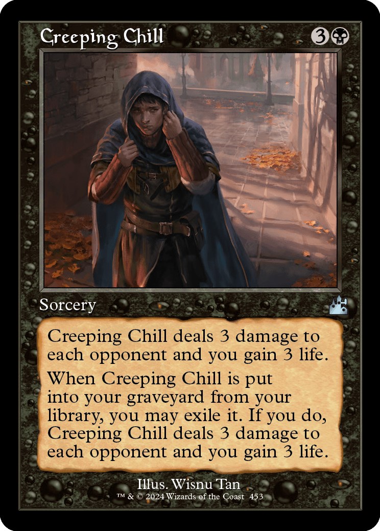 Creeping Chill (Retro Frame) - Ravnica Remastered - Magic: The Gathering
