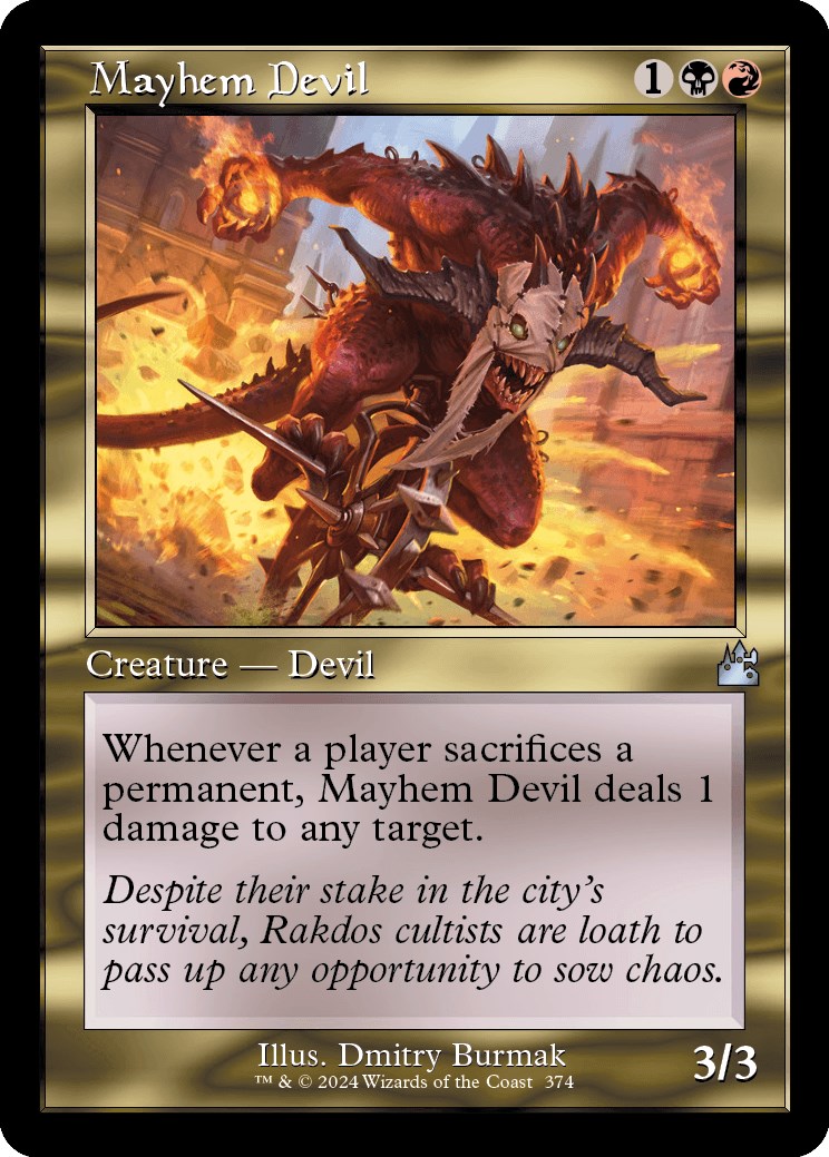 Mayhem Devil (Retro Frame) - Ravnica Remastered - Magic: The Gathering