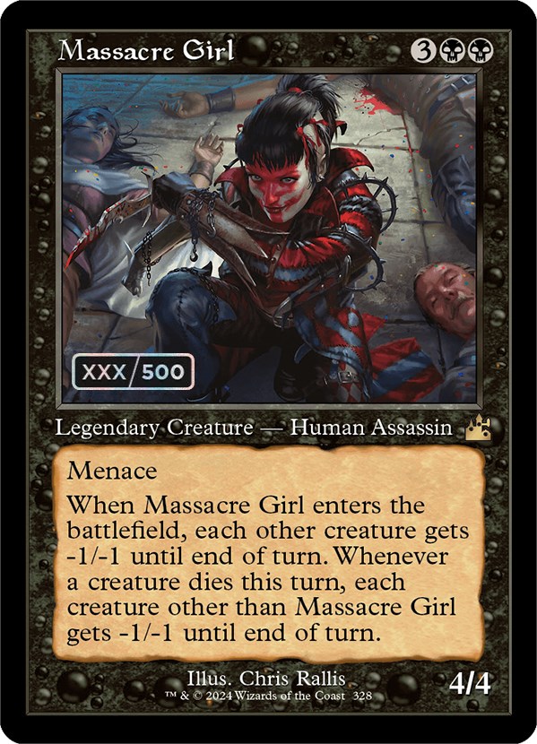 Massacre Girl (Retro Frame) (Serial Numbered) - Ravnica Remastered ...