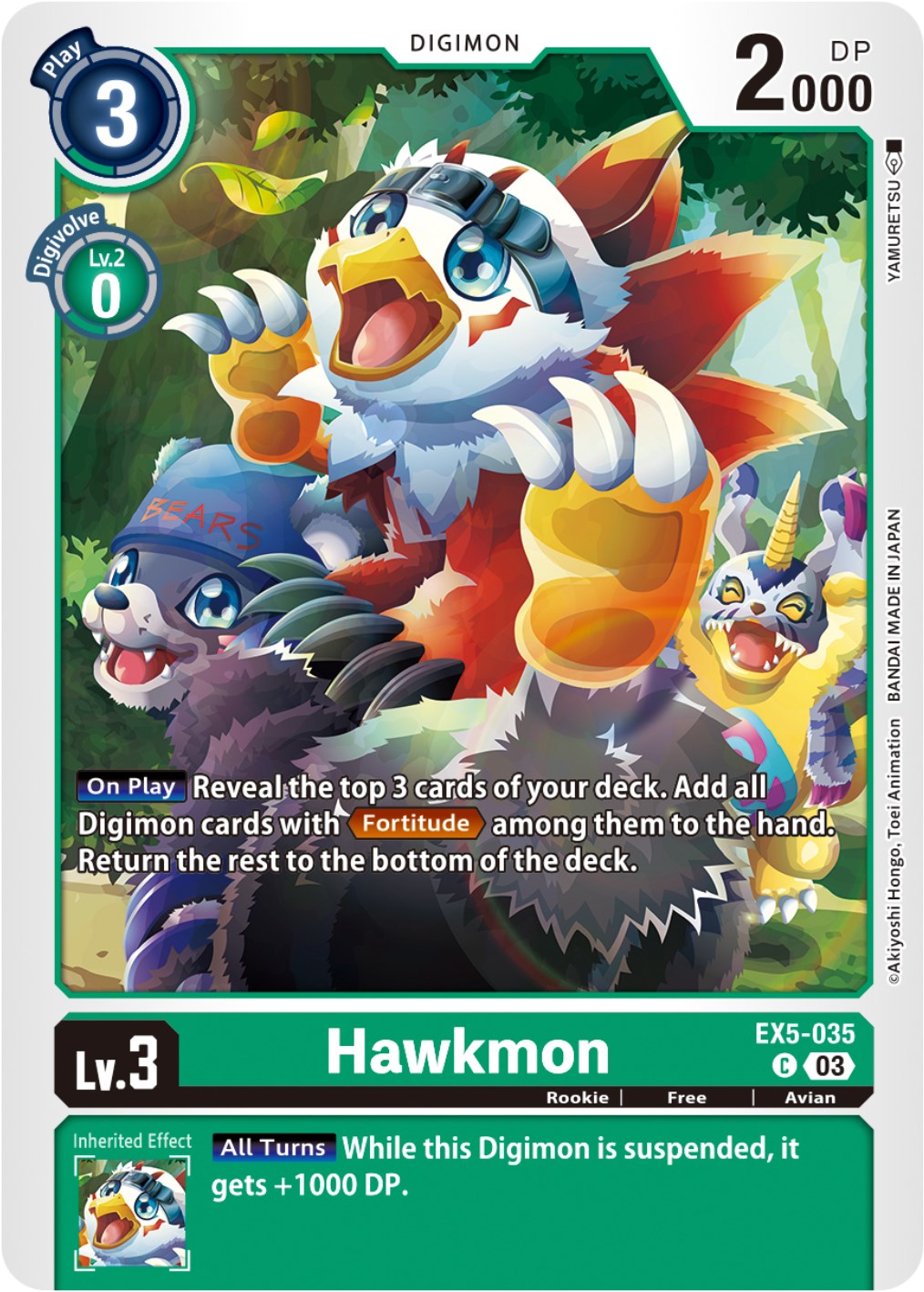 Hawkmon - Animal Colosseum - Digimon Card Game