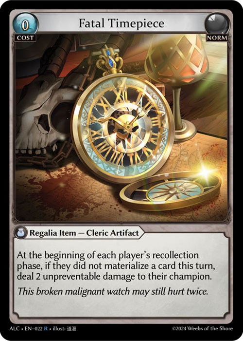 Fatal Timepiece - Alchemical Revolution - Grand Archive TCG