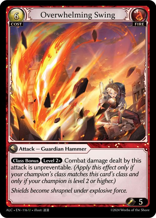 Overwhelming Swing - Alchemical Revolution - Grand Archive TCG