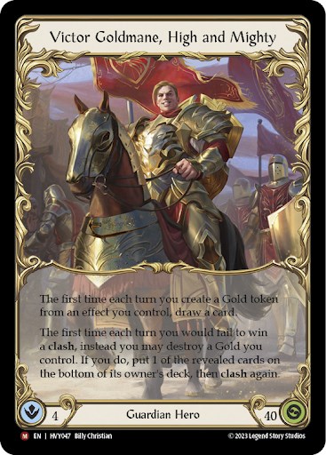 Victor Goldmane, High and Mighty - Heavy Hitters - Flesh and Blood TCG