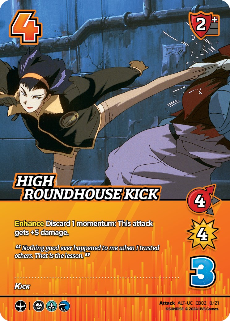 High Roundhouse Kick (Alternate Art) - Challenger Series: Cowboy Bebop ...