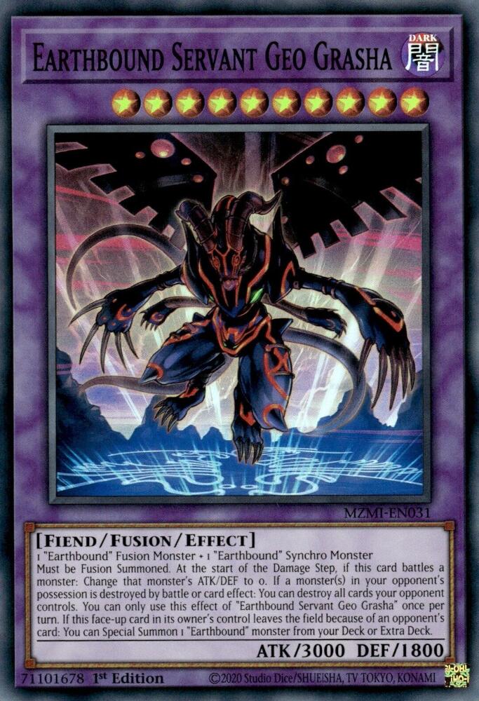 Earthbound Servant Geo Grasha - Maze of Millennia - YuGiOh