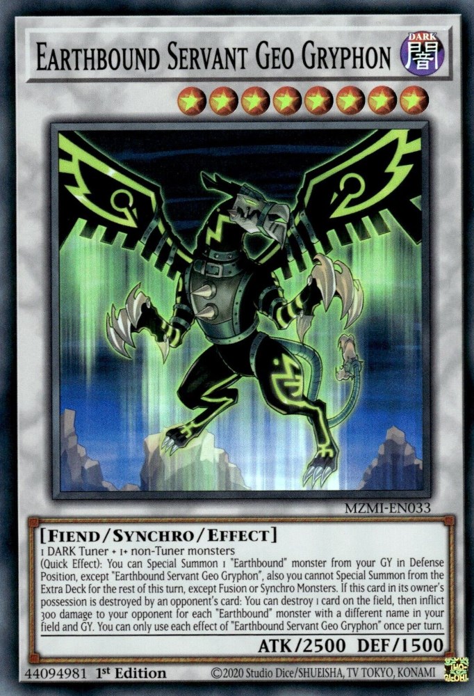 Earthbound Servant Geo Gryphon - Maze of Millennia - YuGiOh