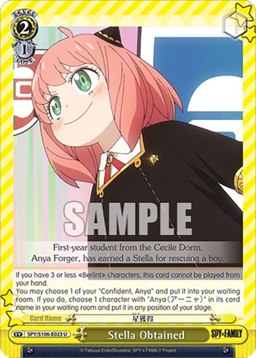 Stella Obtained - SPY x FAMILY - Weiss Schwarz