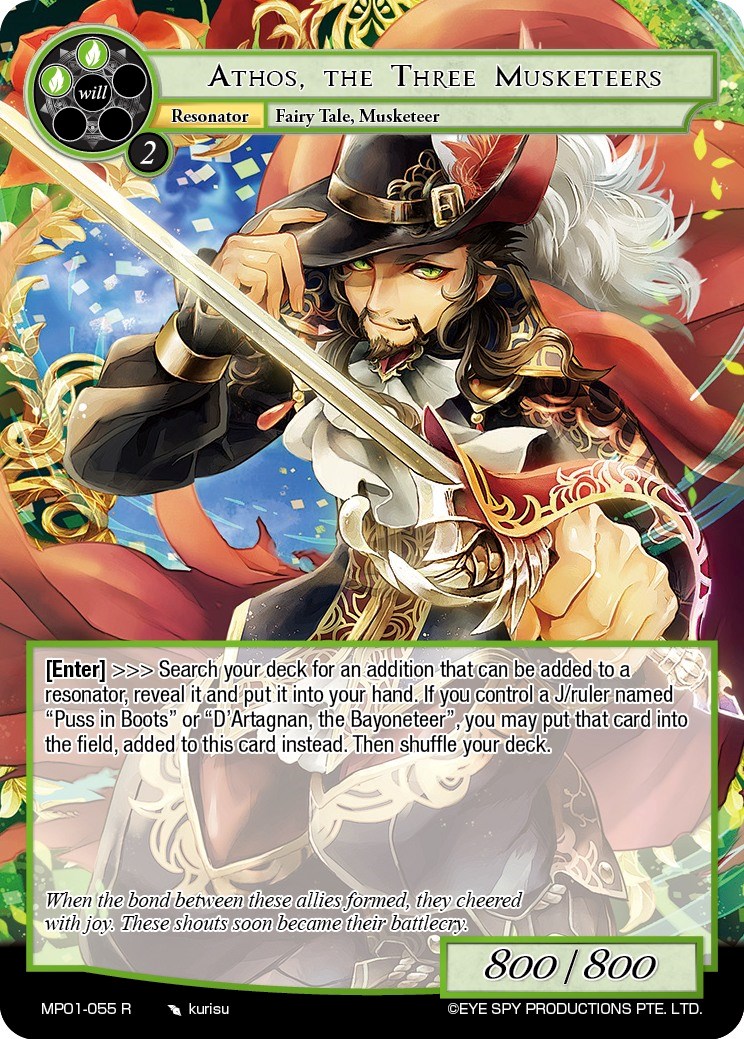 Athos, the Three Musketeers - Masterpiece "Pilgrim-Memories" - Force of Will