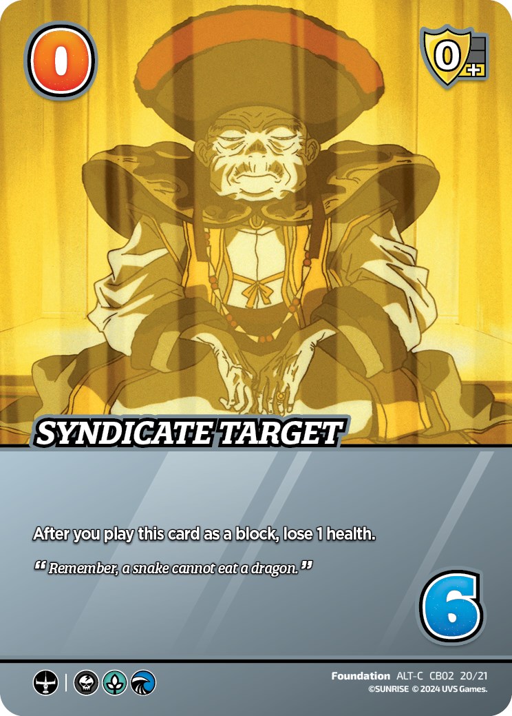 Syndicate Target (Alternate Art) - Challenger Series: Cowboy Bebop and ...
