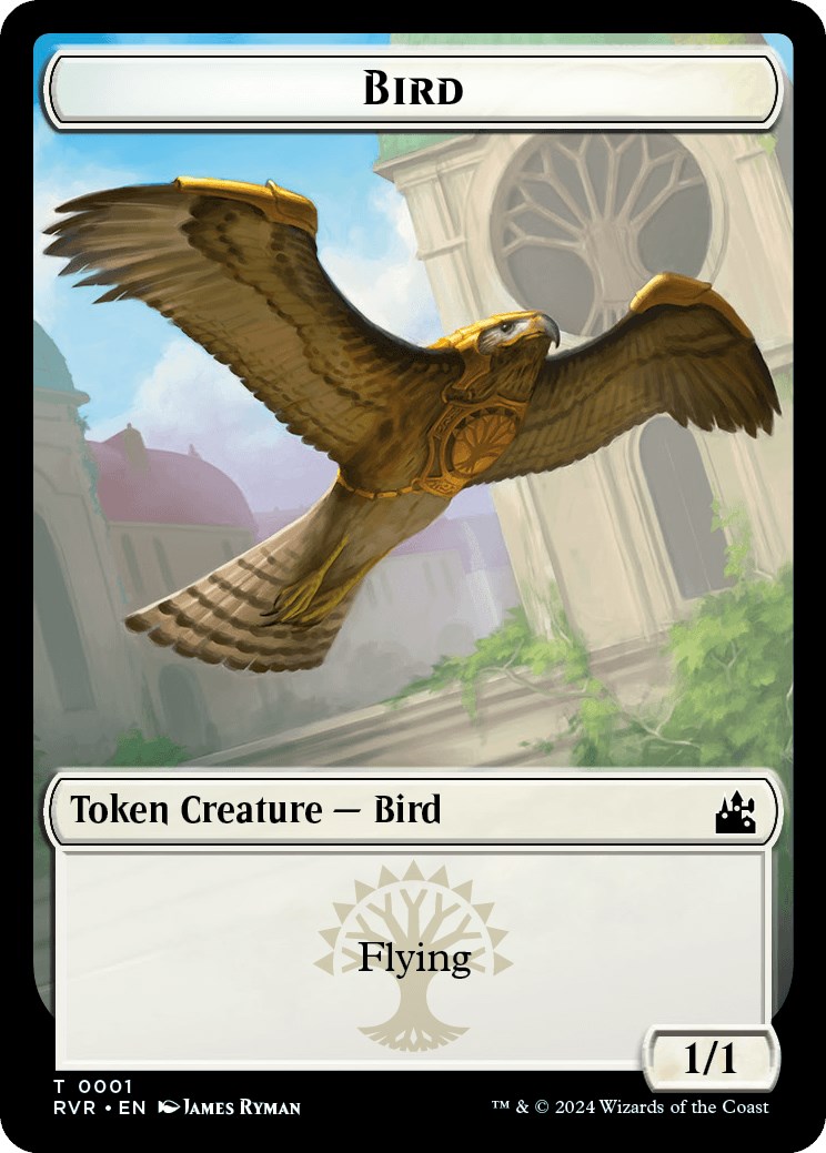 Bird // Emblem - Domri Rade Double-Sided Token - Ravnica Remastered - Magic: The Gathering