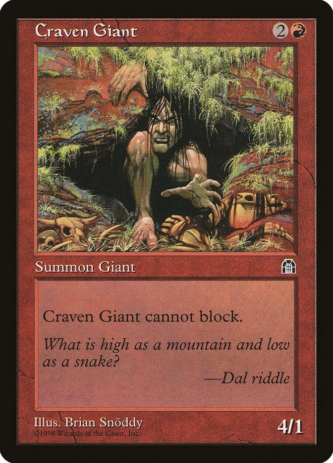 Craven Giant - Stronghold - Magic: The Gathering