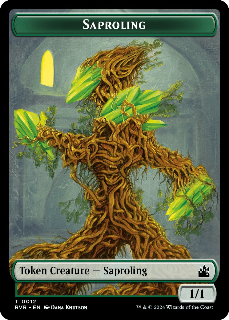 Saproling // Spirit (0004) Double-Sided Token - Ravnica Remastered ...