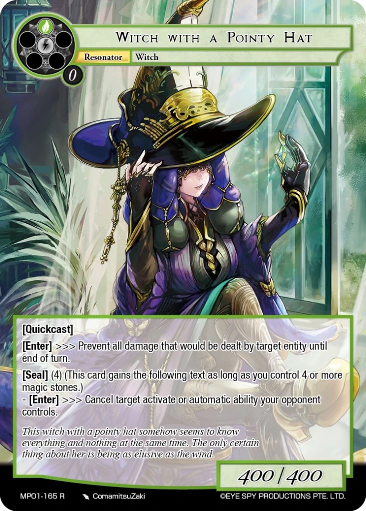 Witch With A Pointy Hat - Masterpiece "Pilgrim-Memories" - Force of Will