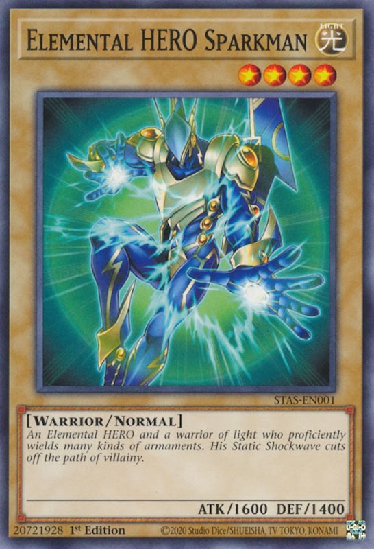 Elemental Hero Sparkman Ysdens01 Ultra Rare Limited