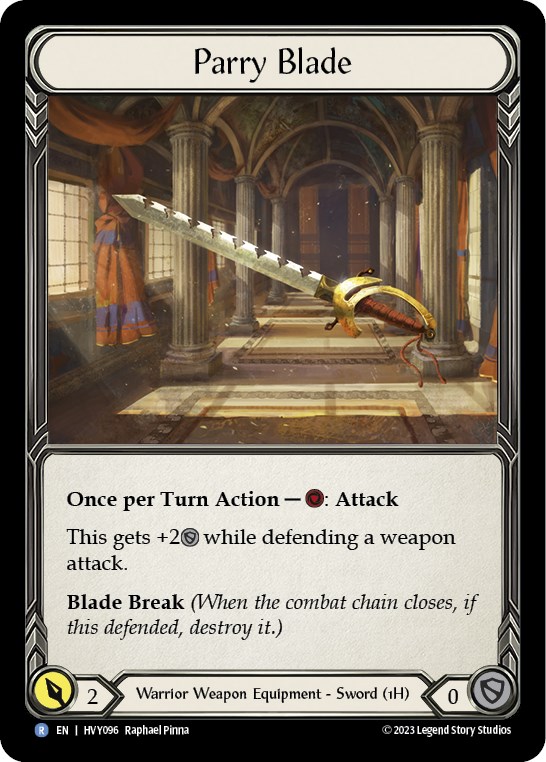 Parry Blade - Heavy Hitters - Flesh and Blood TCG