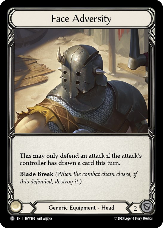 Face Adversity - Heavy Hitters - Flesh and Blood TCG
