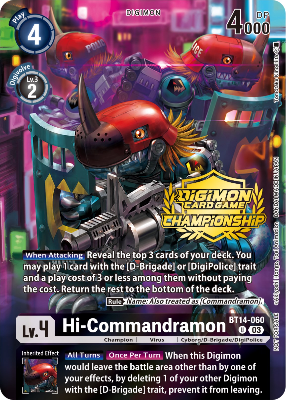 Hi-Commandramon (Championship 2023 Tamers Pack) - Blast Ace - Digimon Card Game