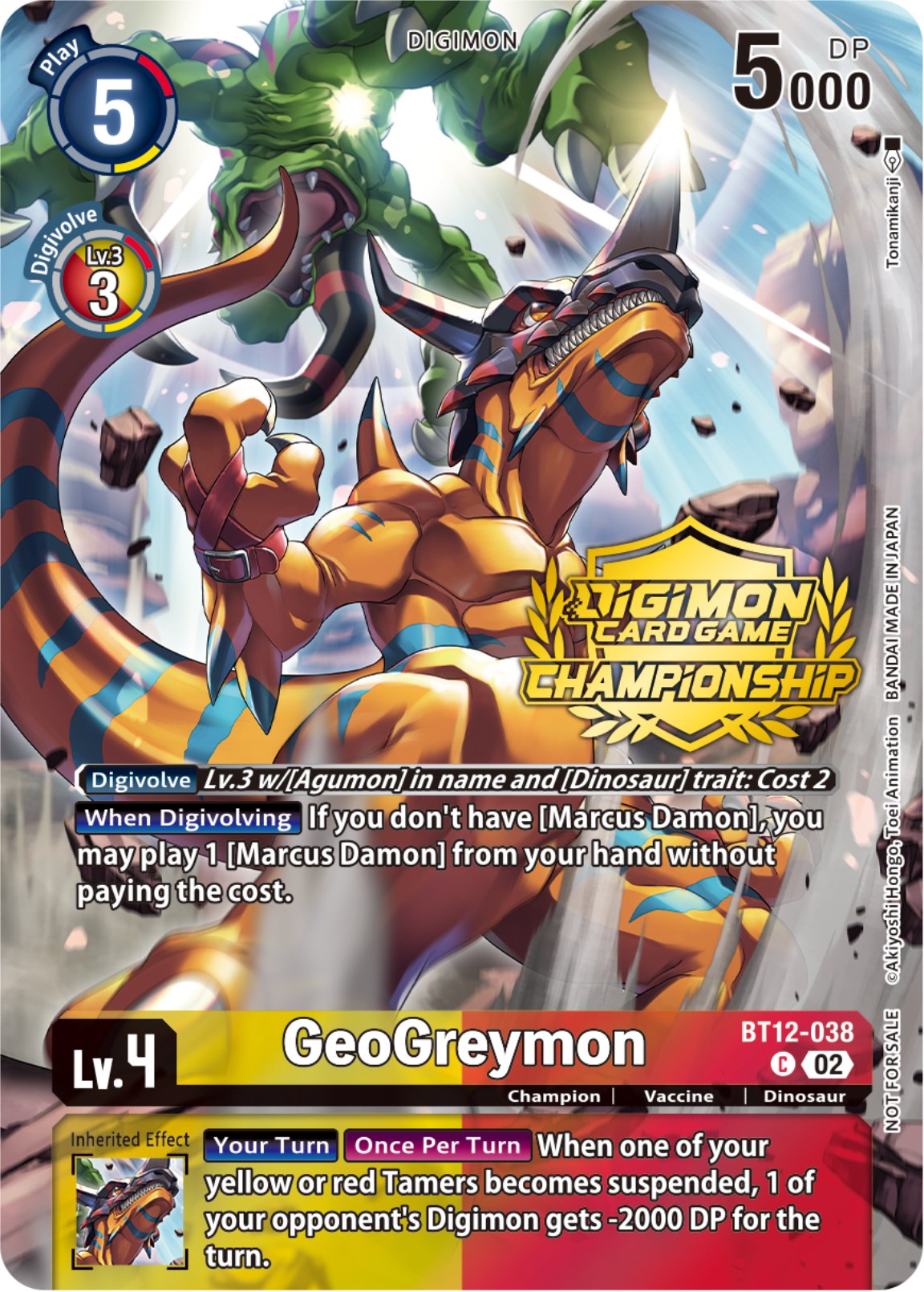 GeoGreymon (Championship 2023 Tamers Pack) - Across Time - Digimon Card ...