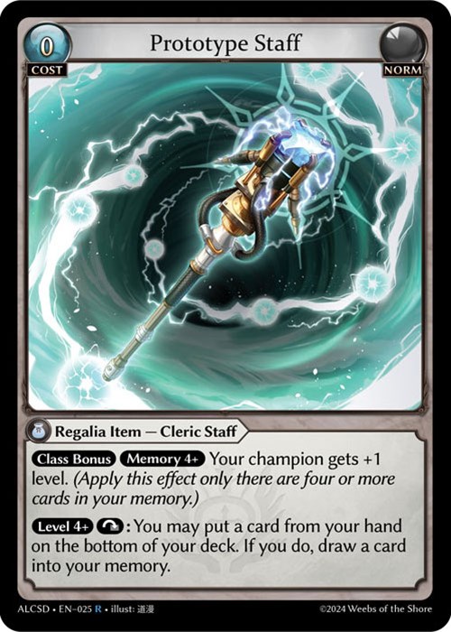 Prototype Staff - Alchemical Revolution Starter Decks - Grand Archive TCG