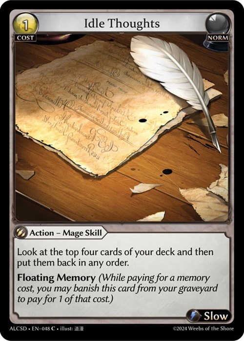 Idle Thoughts - Alchemical Revolution Starter Decks - Grand Archive TCG
