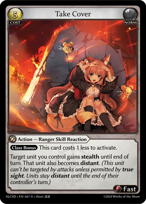 Take Cover - Alchemical Revolution Starter Decks - Grand Archive TCG